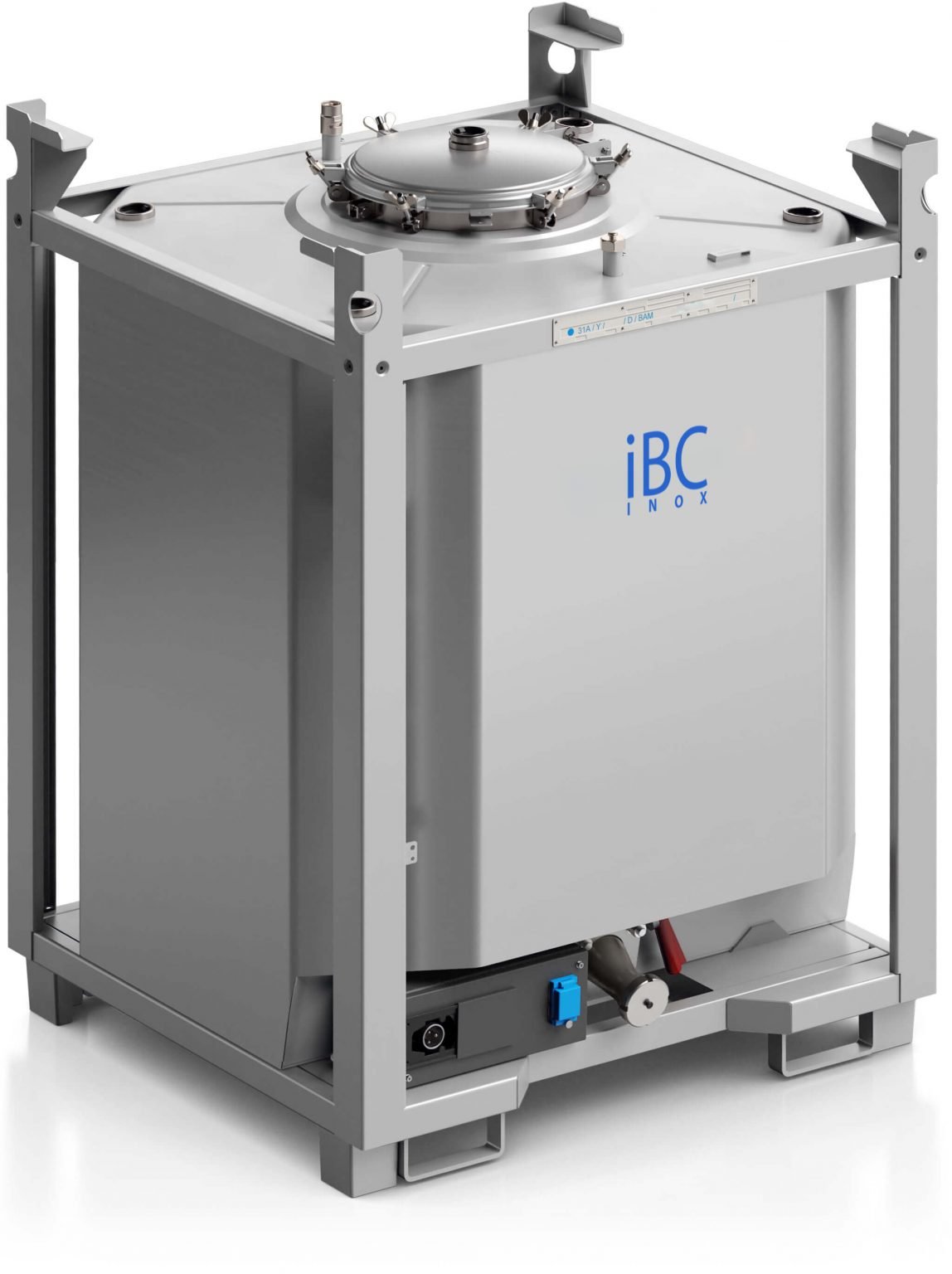 Containere IBC cu încălzire electrică, 500 - 1000 litri - iBC INOX
